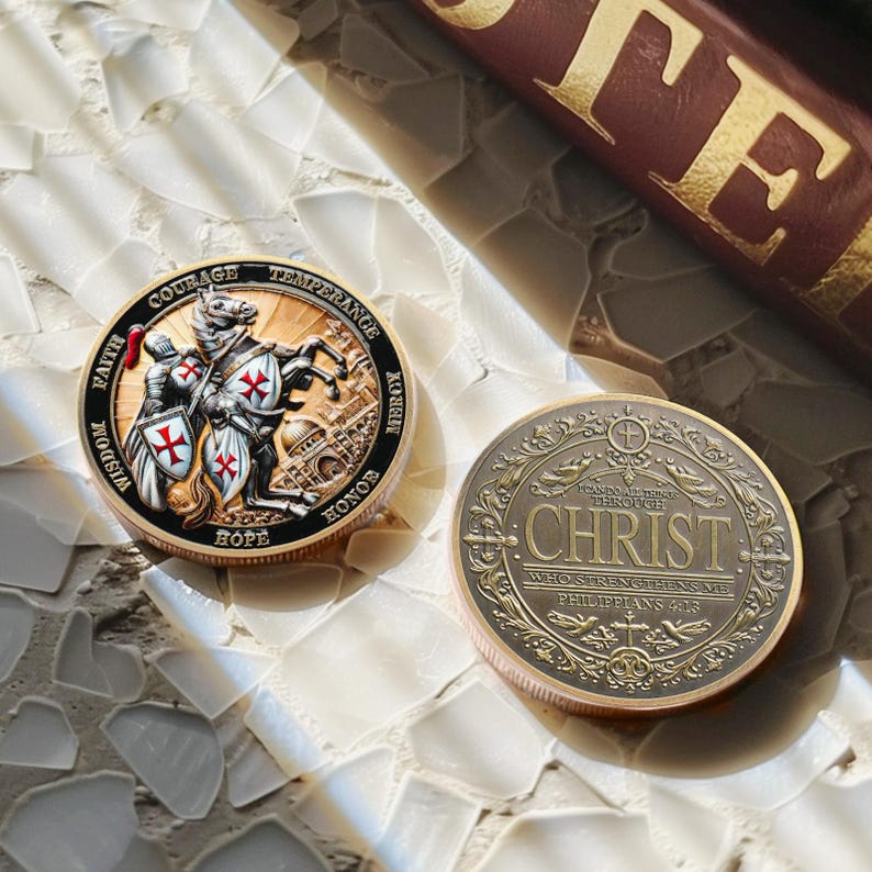 Armor of God Philippians 4:13 Knight Chip Charge Crusaders Token ...