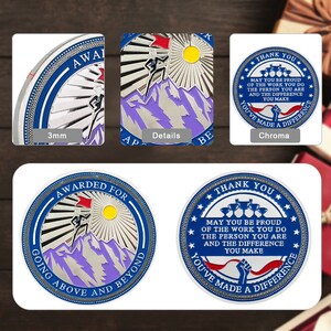 Award & Achievement Coin - Company Staff Reward Badge Coin - Corporate ...