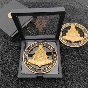 Masonic Car Emblem Past Master Freemason Auto Decal Sticker - Masonic ...