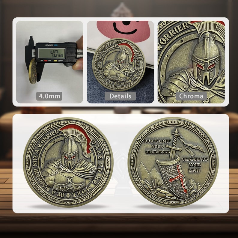 Knight Templar Challenge Coin: Stoic Warrior Inspiration - Etsy