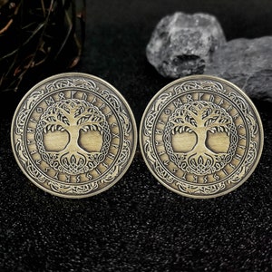 Yggdrasil(tree of Life) Viking Challenge Coin - Antique Brass Norse ...