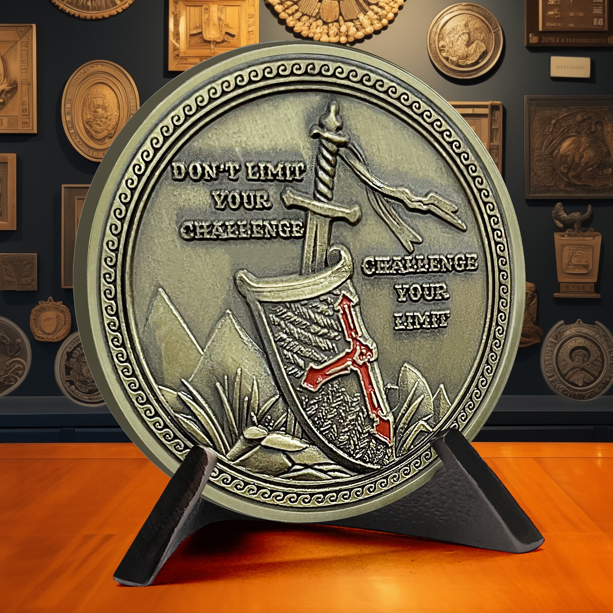 Knight Templar Challenge Coin: Stoic Warrior Inspiration - Etsy