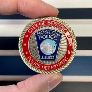 Police Challenge Coin - Boston Police Department Collectible Coins ...