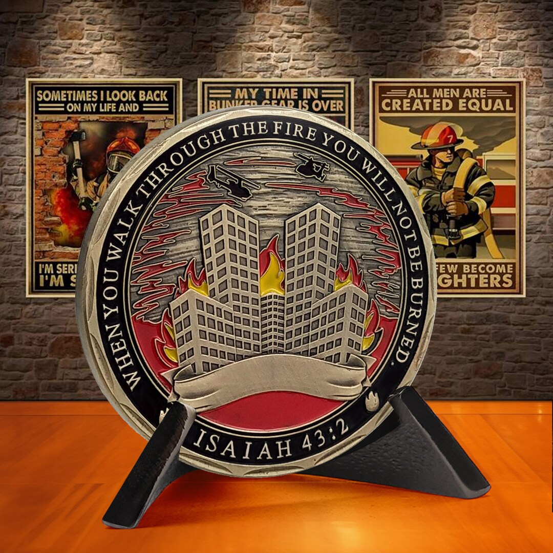 Firefighter Challenge Coin - Firefighter Rule - Firefighter Retirement ...