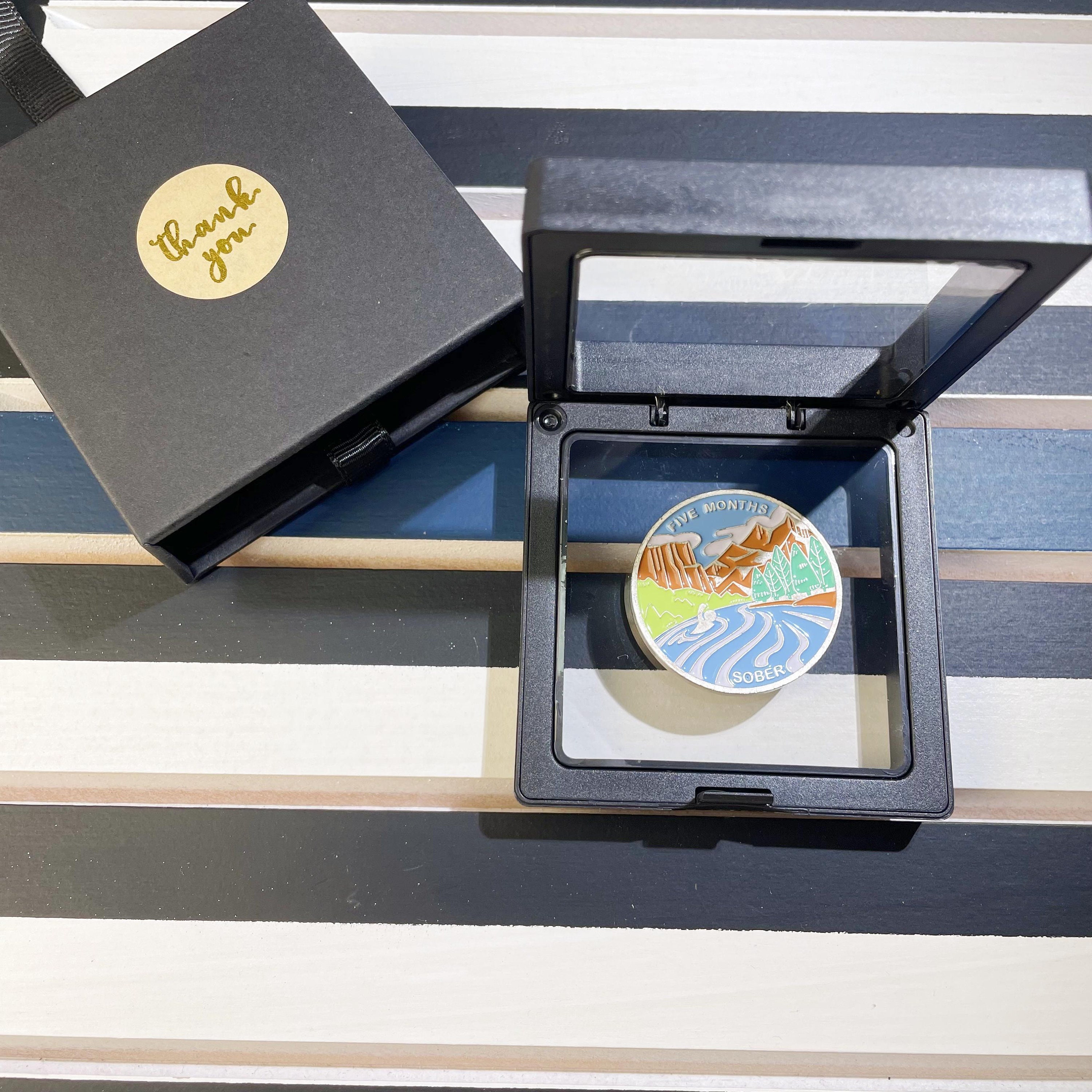 5 Month Sobriety Coin - AA Chip (1-12 Months) - AA Medallion and Prayer ...
