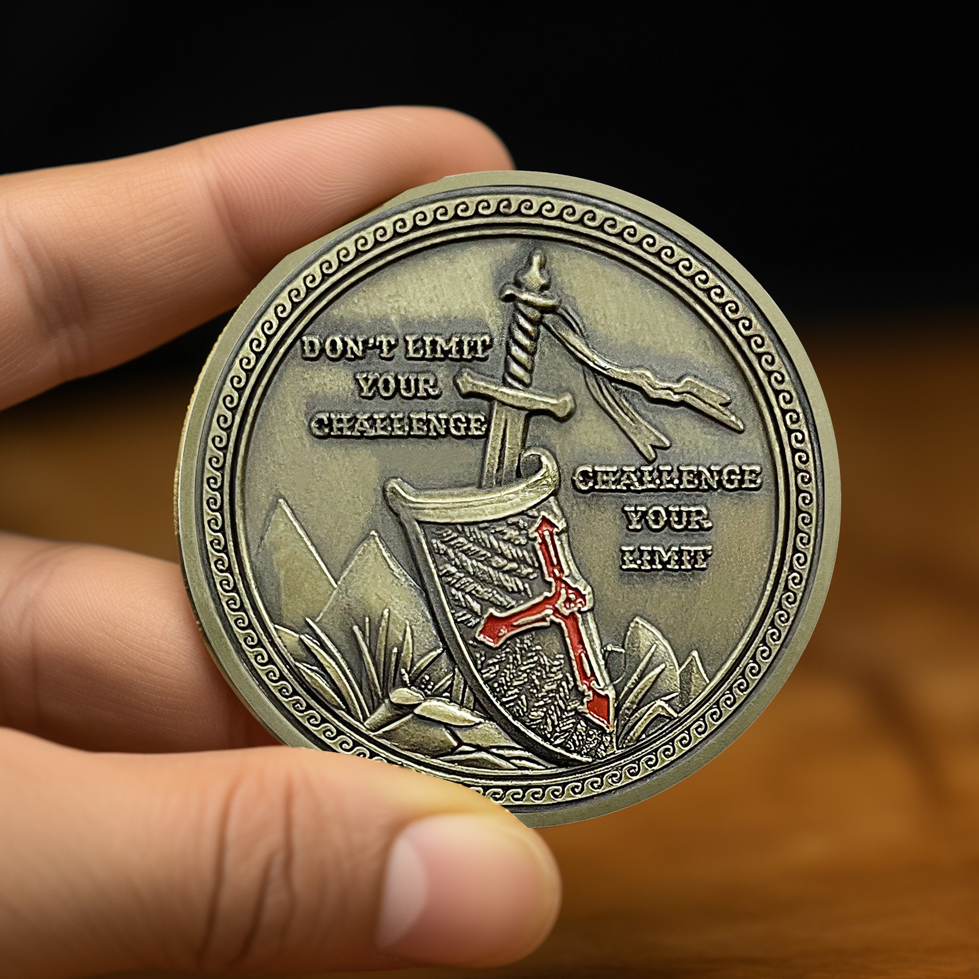 Knight Templar Challenge Coin: Stoic Warrior Inspiration - Etsy