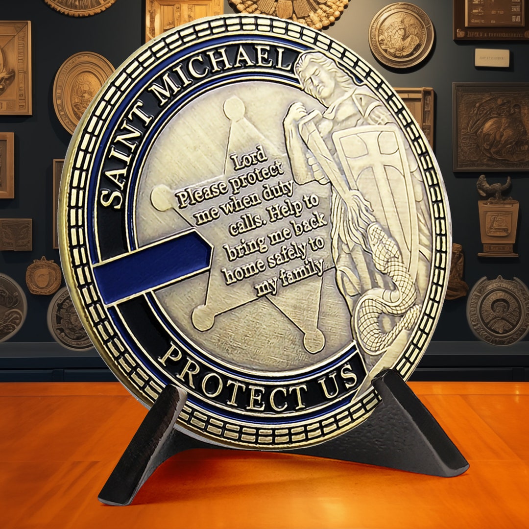 Saint Michael Law Enforcement Patron Saint Challenge Coin - Police ...