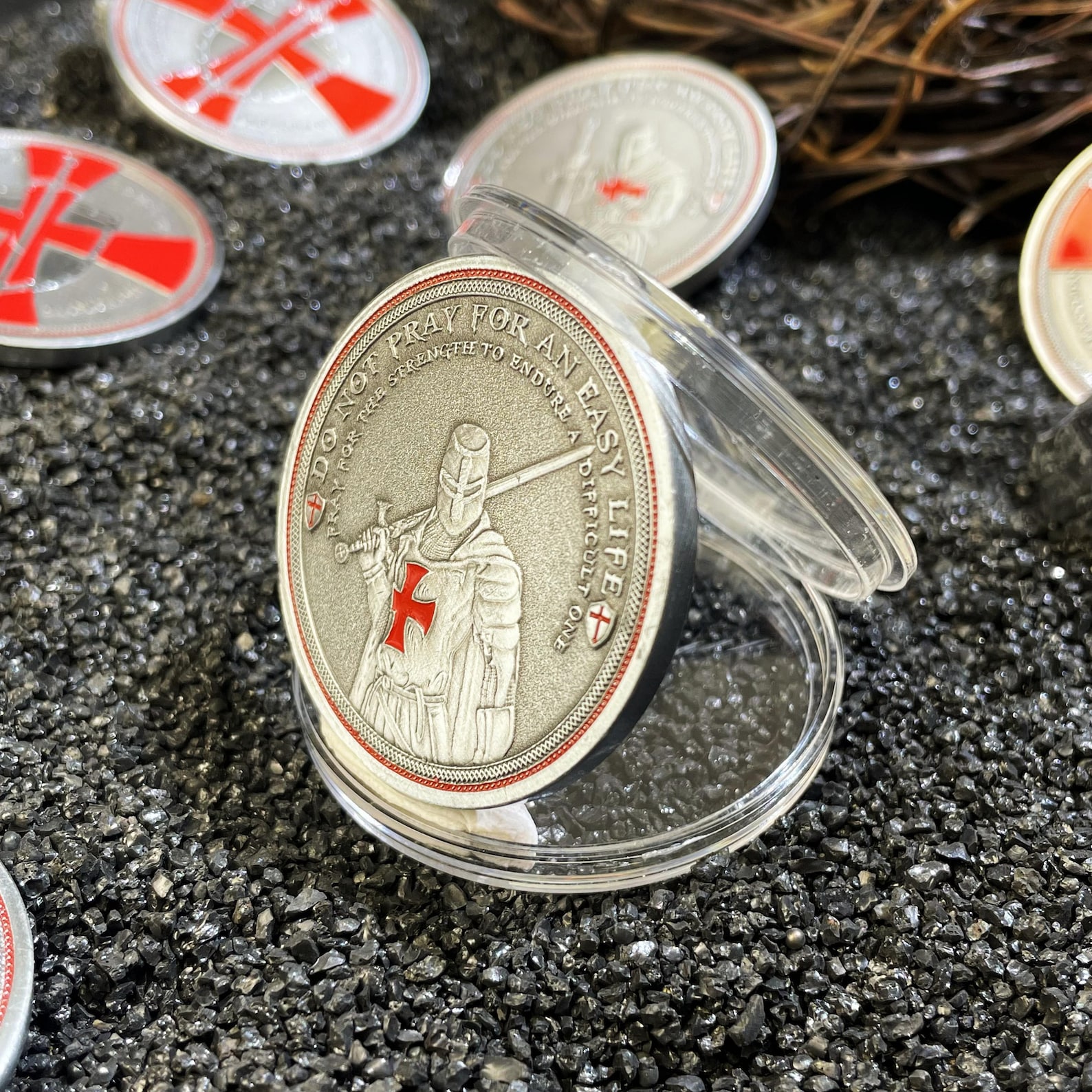 Knights Templar Challenge Coin - Religious Gift - Collectible Coin ...