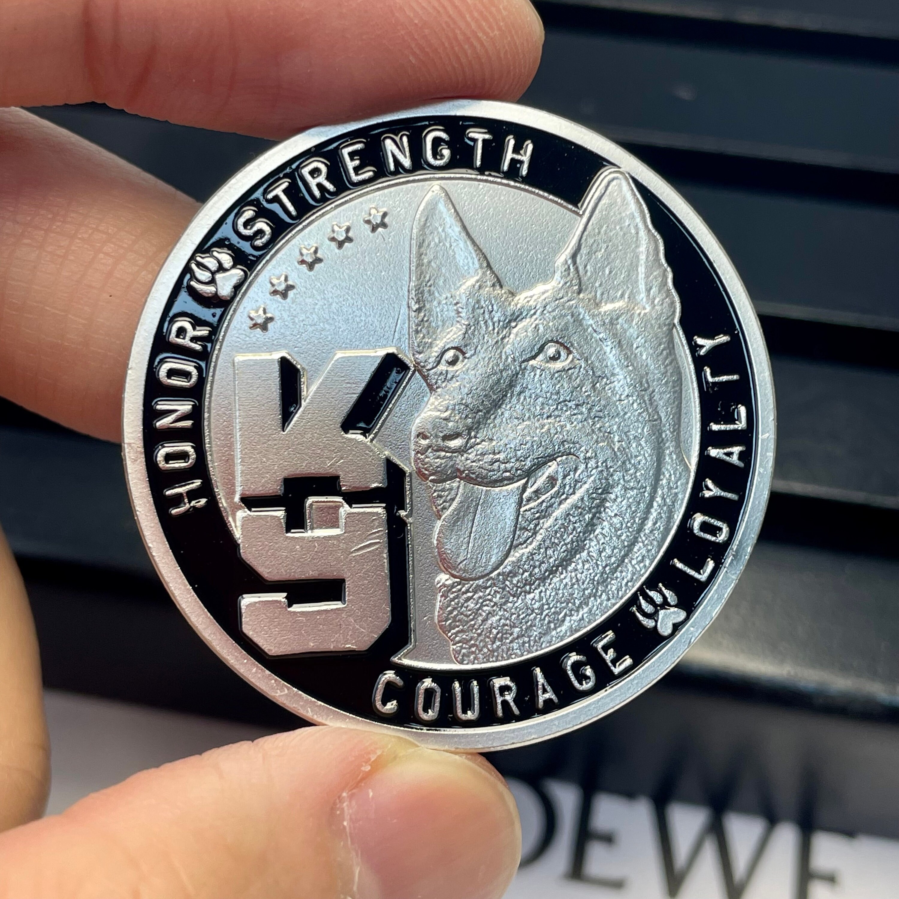 K9 Police Challenge Coin Police Working Dog Coin - Etsy
