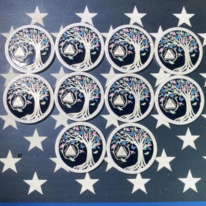 1 Year Sobriety Coin Tree of Life AA Chip 1-10 Years AA - Etsy