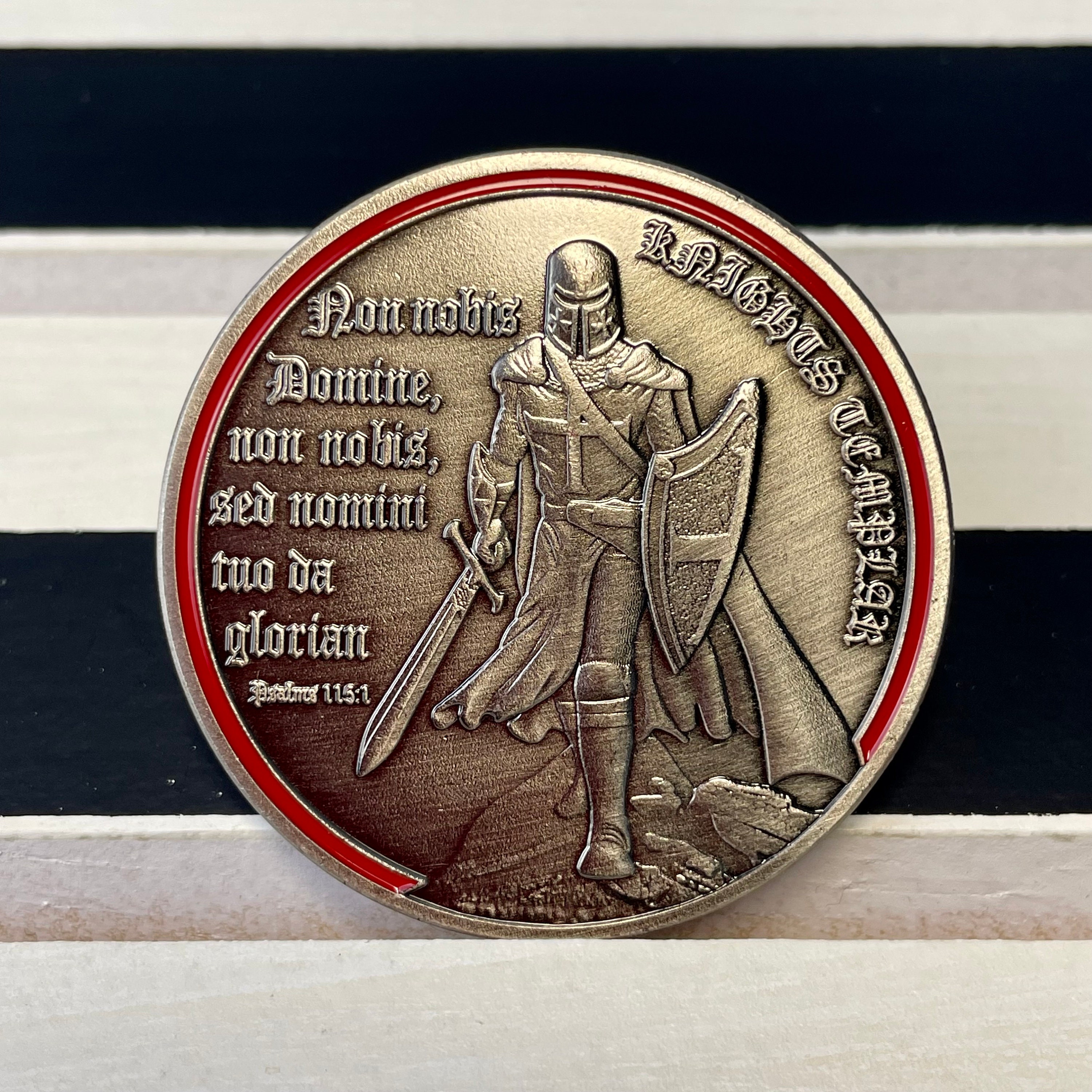 Knights Templar Challenge Coin Religious Gift - Etsy