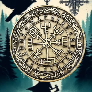 Viking Challenge Coins Yggdrasil Tree of Life Mjölnir Thor's Hammer ...