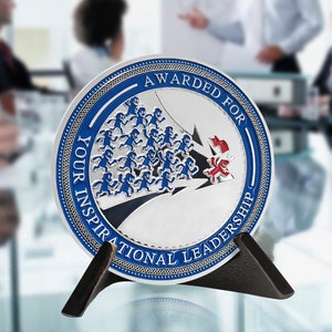 Leadership Challenge Coin - Corporate Staff Award Badge Coin - Company ...