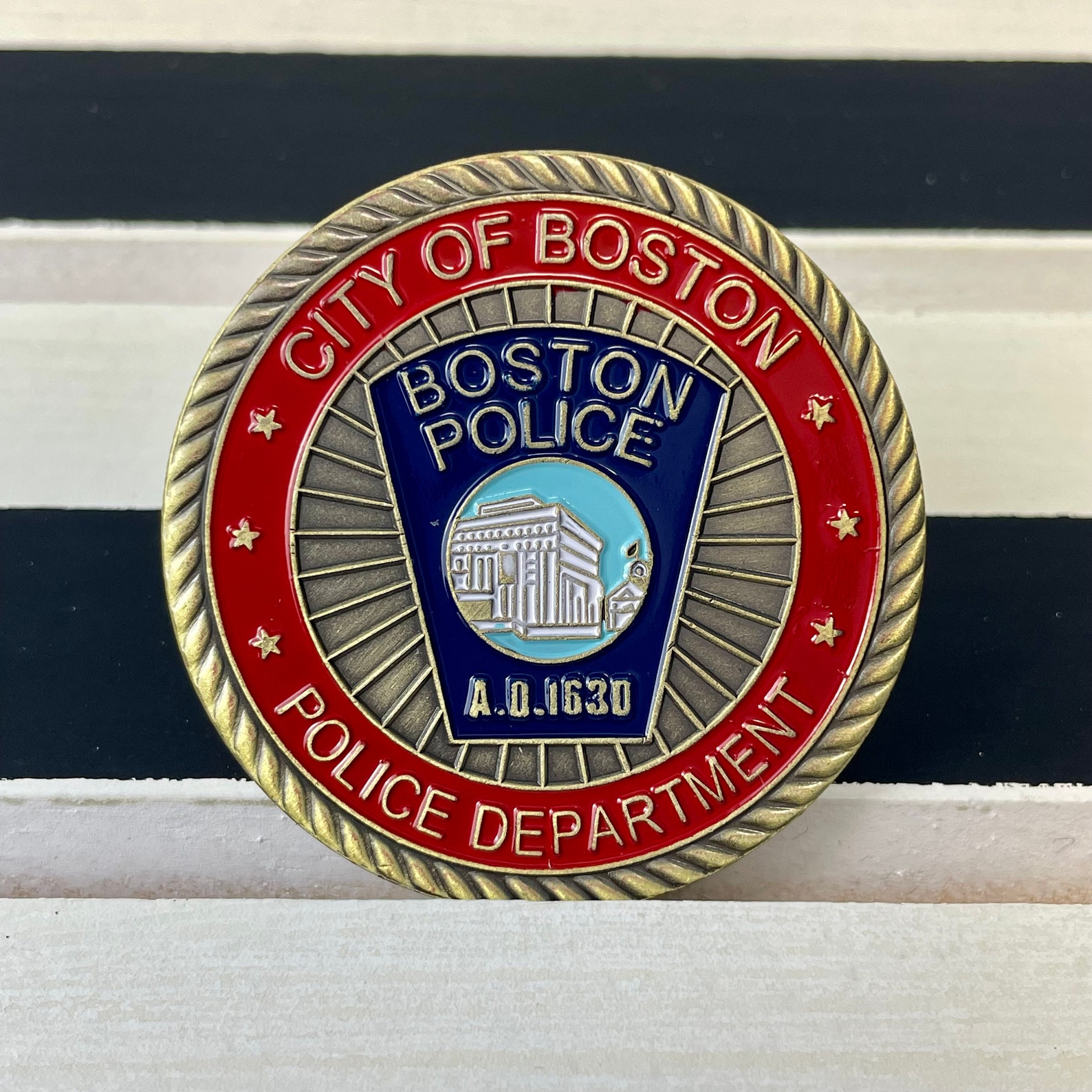 Police Challenge Coin - Boston Police Department Collectible Coins ...