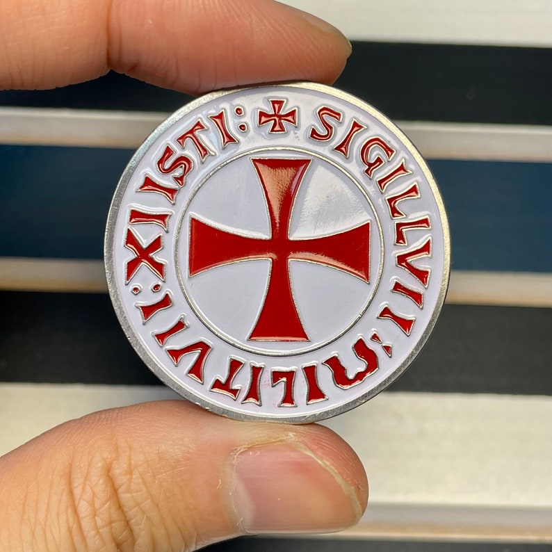 Knights Templar Challenge Coin Religious Gift Collectible - Etsy