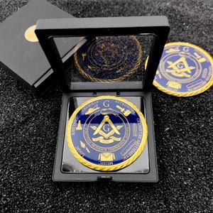 Masonic Car Emblem Freemason Virtues & Tools Concho - Masonic ...