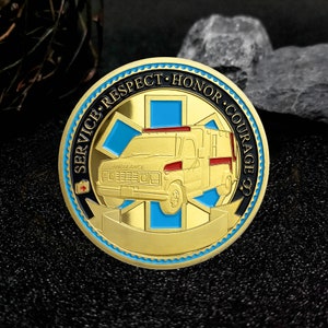EMS Challenge Coin - Thank You Doctor Gift Coin - Emergency Medical ...