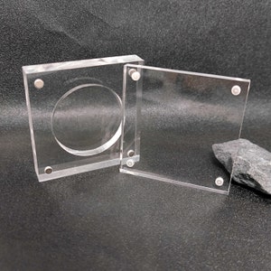 Clear Acrylic Challenge Coin Display Case: Magnetic Closure - Etsy