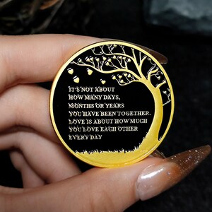 Happy Anniversary Coin - Love of Tree Commemorative Tokens Valentine's ...
