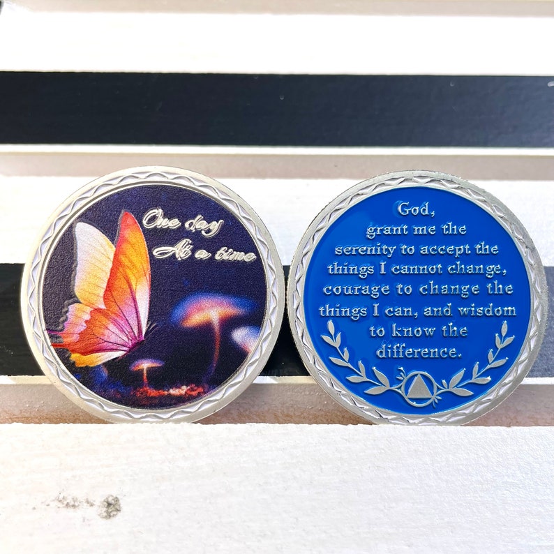 Collectibles Sobriety Challenge Coins - Soberversary AA/NA Medallion ...