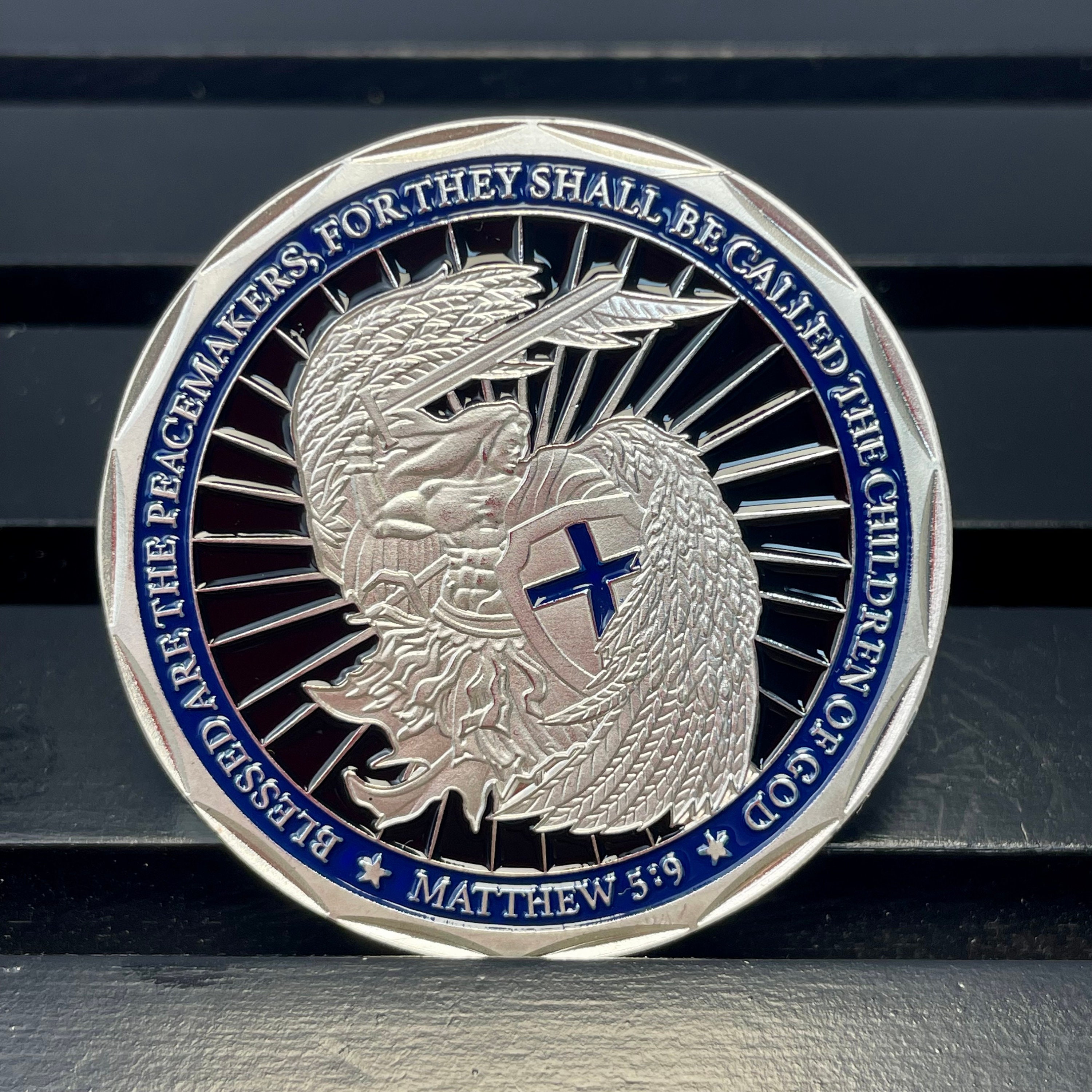 Police Challenge Coin St Michael Prayer Coin God Bless the - Etsy Canada