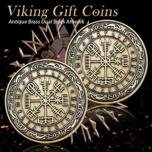 Viking Challenge Coins - Yggdrasil Tree of Life | Mjölnir Thor's Hammer ...