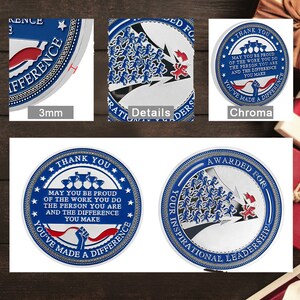 Leadership Challenge Coin - Corporate Staff Award Badge Coin - Company ...