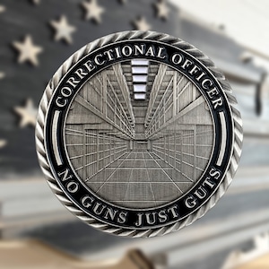 Prison Challenge Coin - Thin Gray Line - Correctional Officer Gifts ...