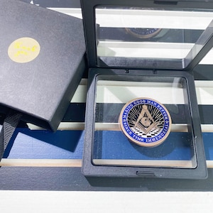 Masonic Challenge Coins -masonic Master Coin - Compass and Square ...