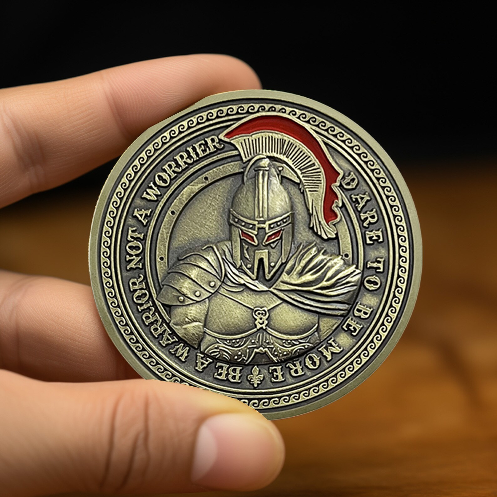 Knight Templar Challenge Coin: Stoic Warrior Inspiration - Etsy