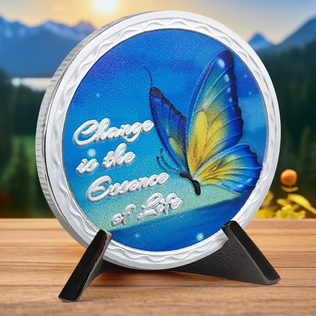Butterfly Sobriety Chip Recovery Gift AA Medallion Coin - an ...