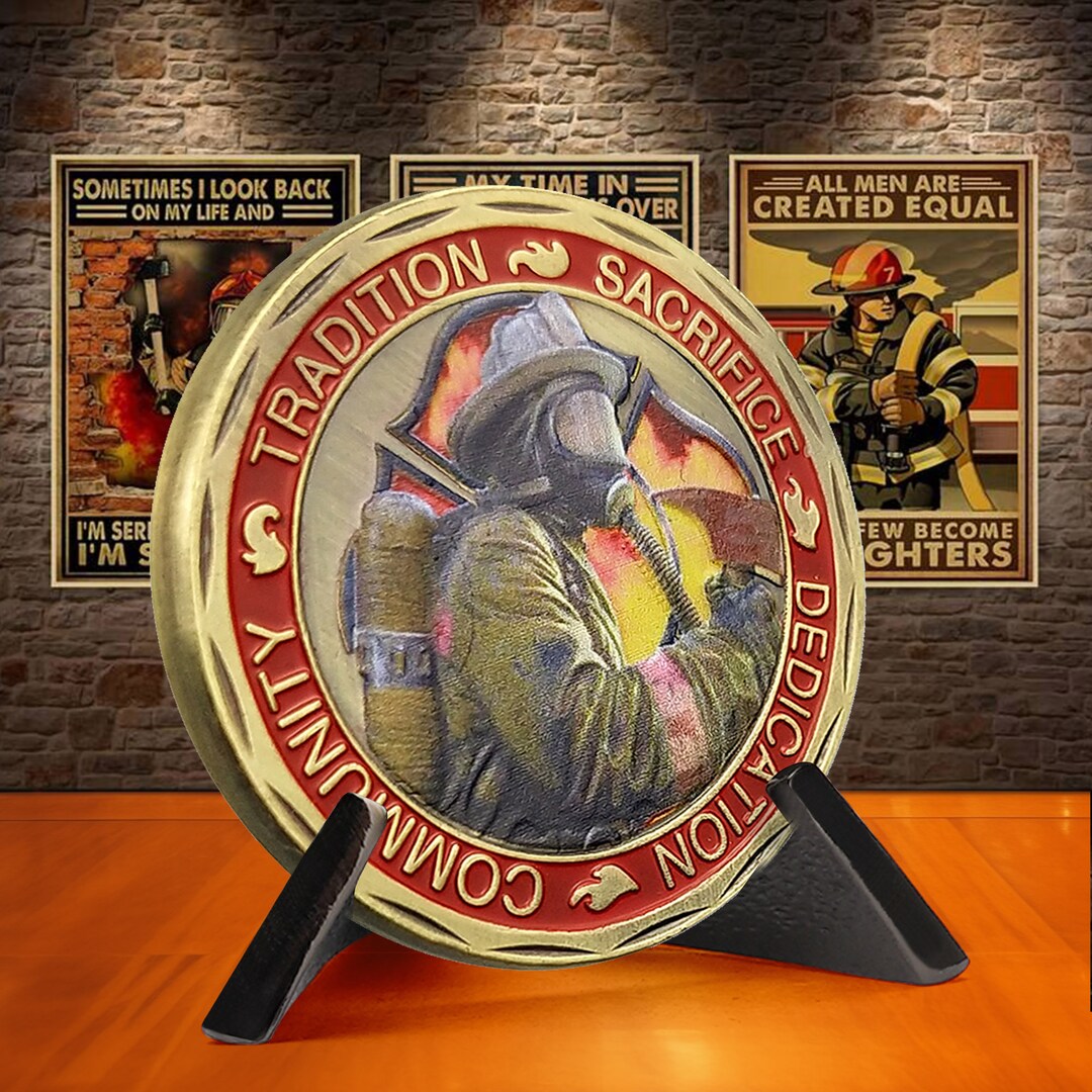 Firefighter Challenge Coin - Saint Florian Prayer Pocket Coin ...