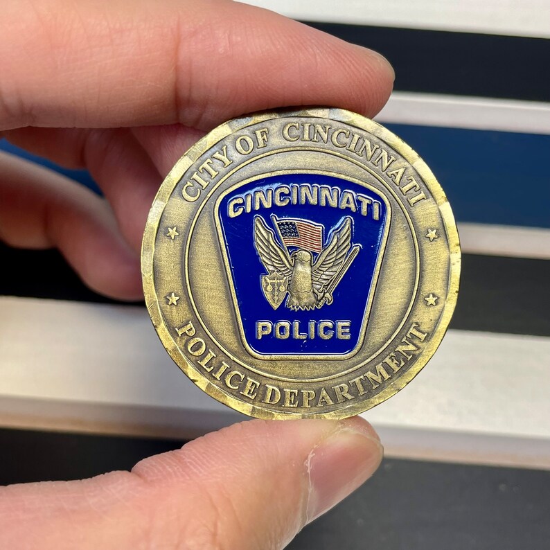 Police Challenge Coin Cincinnati Police Department Coins - Etsy