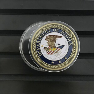 Police Challenge Coin DOJ Police Department Coins Law Enforcement ...