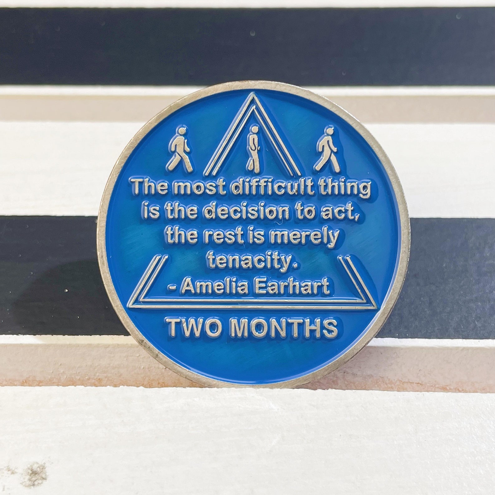 2 Months Sobriety Coin - AA Recovery Chips (1-12 Months) - AA Medallion ...