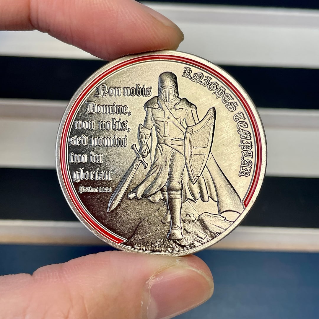 Knights Templar Challenge Coin Religious Gift - Etsy