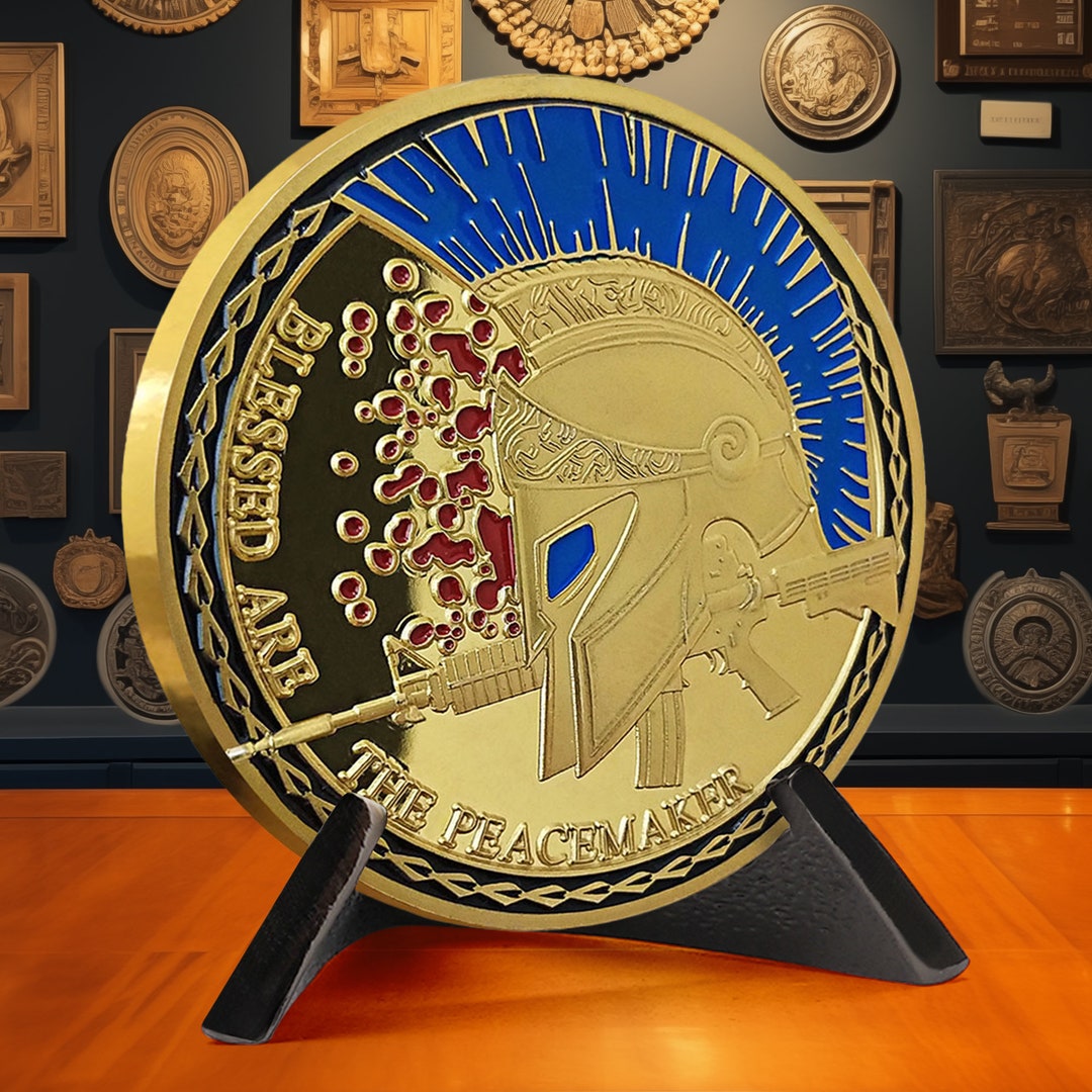 Law Enforcement Spartan Commemorative Coin -thin Blue Line- Police ...