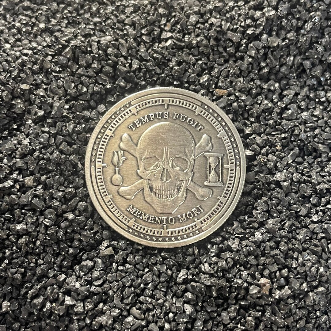 Memento Mori Coin Tree of Life Skull Challenge Token Amor - Etsy