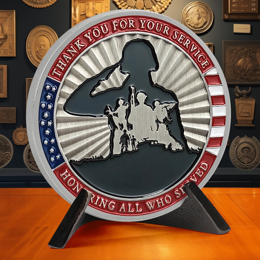 Military Veterans Challenge Coin - Thank You for Your Service Coins ...