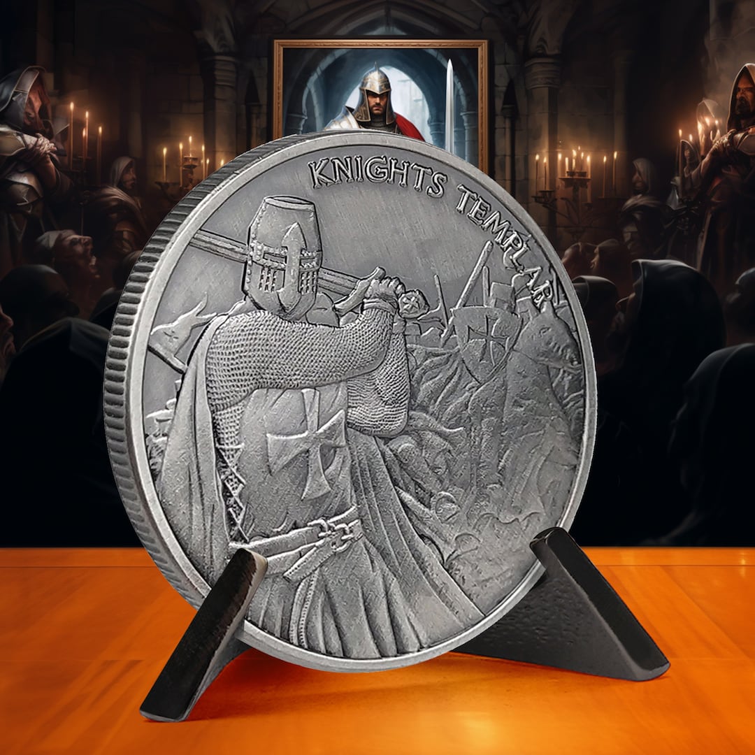 Knights Templar Challenge Coin - Religious Gift - Collectible Coin - Commemorative Gift ...