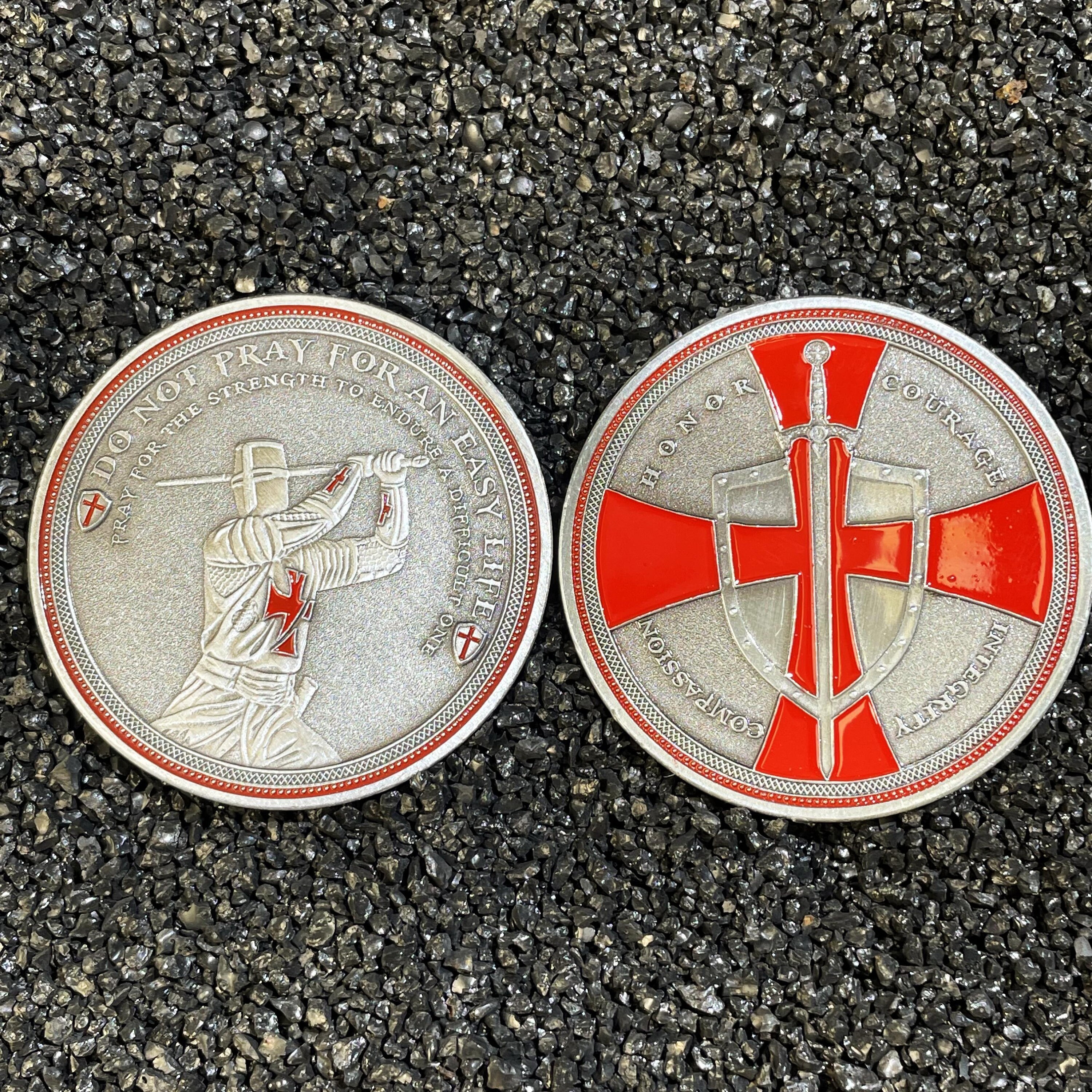Knights Templar Challenge Coin - Religious Gift - Collectible Coin ...