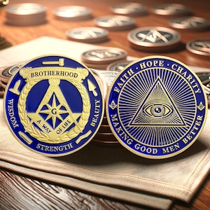 10 in 1 Freemasonry Exclusive Collectible Coins Set - Masonic Symbols ...