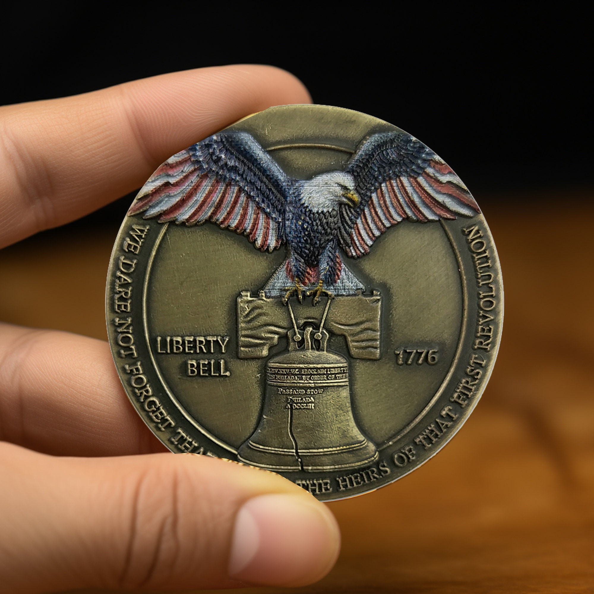Liberty Bell Challenge Coin: American Heritage Collectible Gift - Etsy