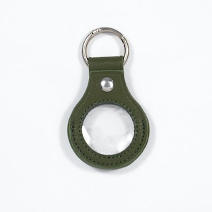 Portable Genuine Leather Keychain Holder for Coins AA Medallion ...