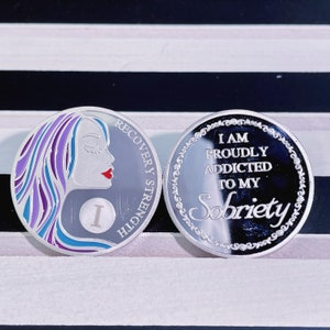 Collectibles Sobriety Challenge Coins - Soberversary AA/NA Medallion ...