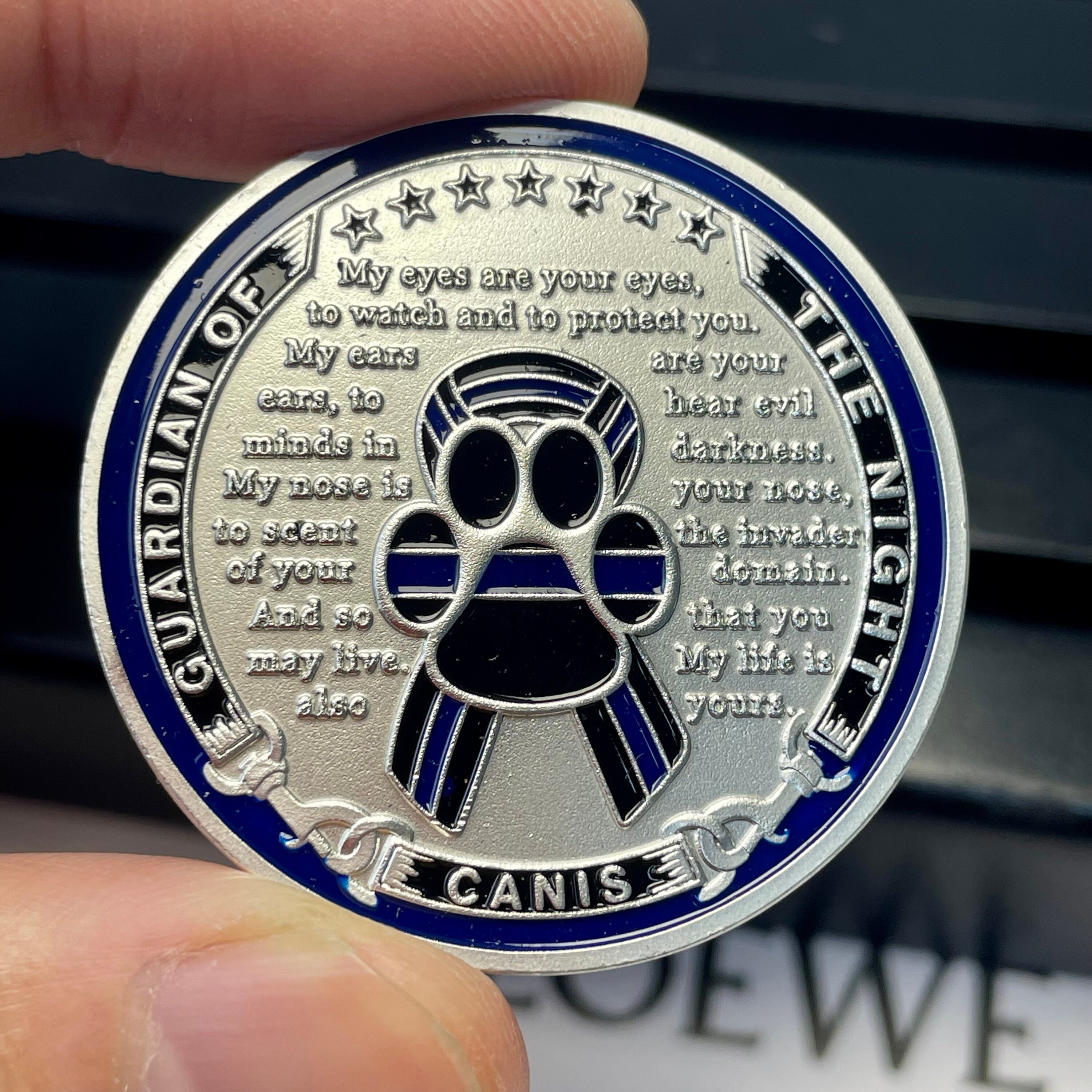 K9 Police Challenge Coin Police Working Dog Coin - Etsy