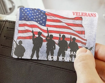 Thank A Veteran Thank You Card for Veteran Service Member - Etsy