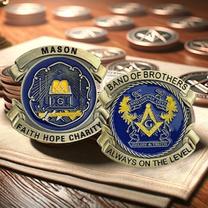 10 in 1 Freemasonry Exclusive Collectible Coins Set - Masonic Symbols ...