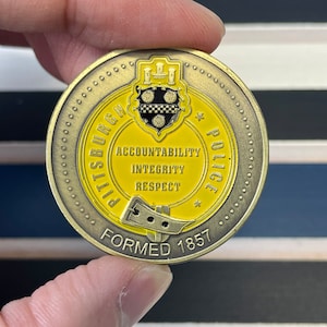 Police Challenge Coin - Pittsburgh Police Officers Coins - Law ...