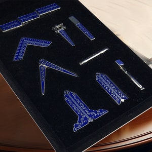 Masonic Regalia Presentation Tools Set - Freemasonry Gift With Square ...